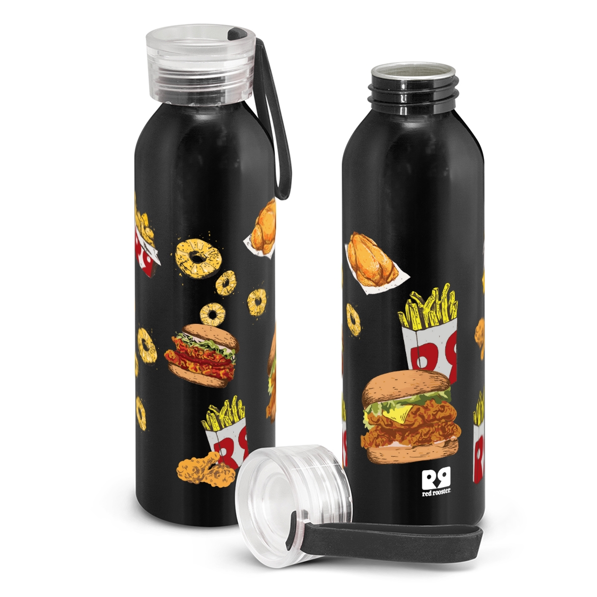 Red Rooster by DKM Blue. Red Rooster Street Food Drink Bottle